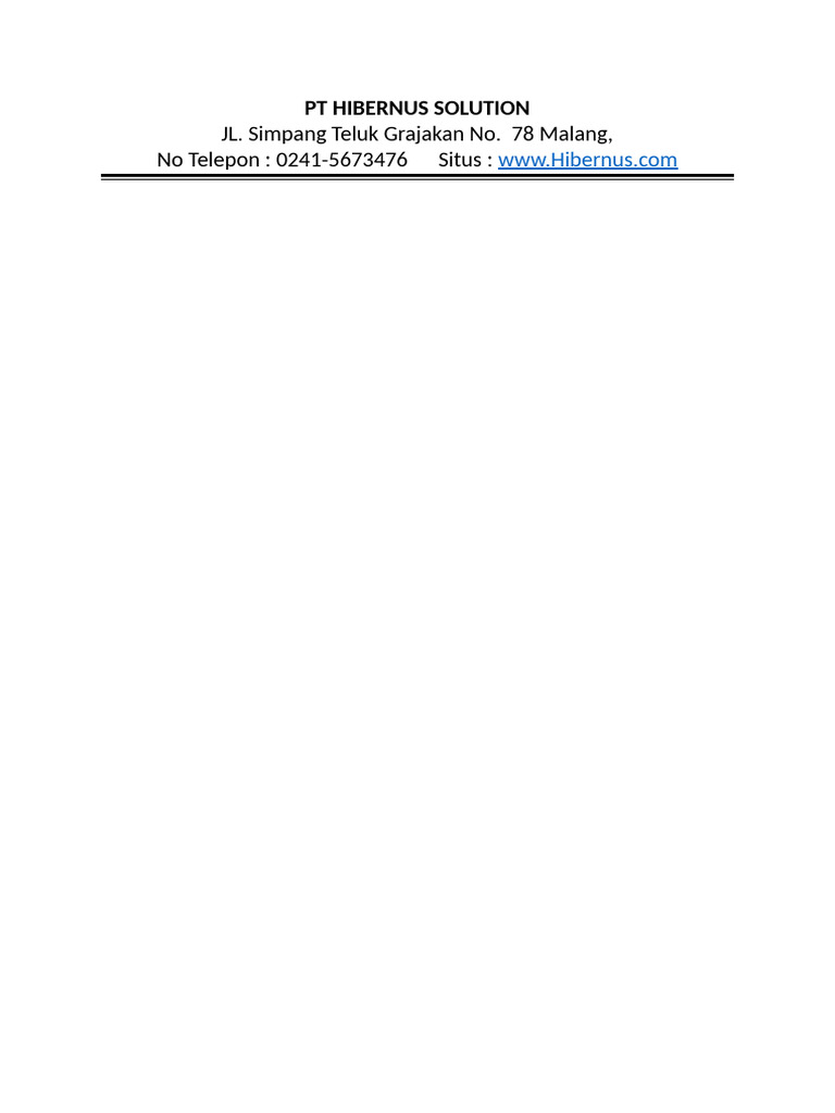 PT Hibernus Solution | PDF