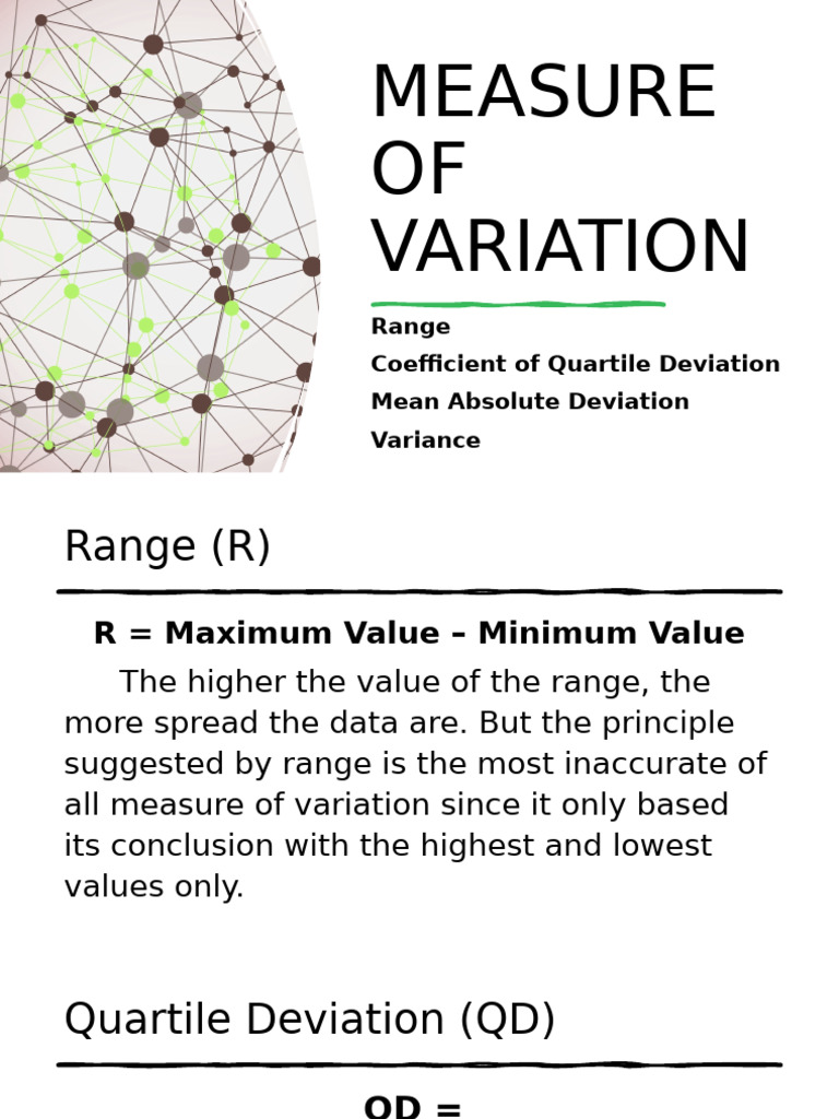 Measures of Variation Explained | PDF | Standard Deviation | Variance