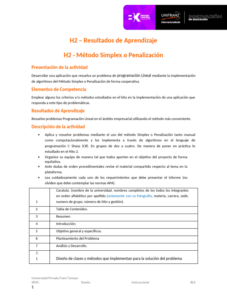 H2 - Resultados de Aprendizaje IO1-Sis | PDF | Software | Algoritmos