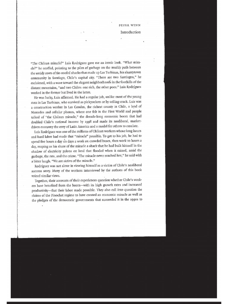 Winn - Victims of The Chilean Miracle-1 | PDF