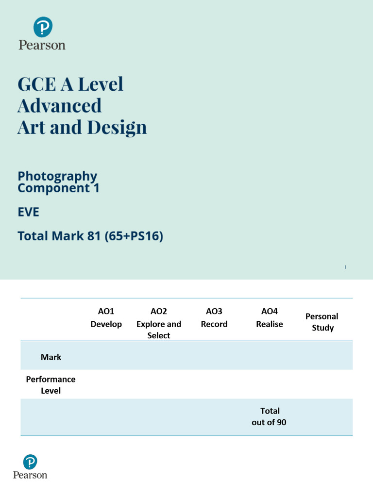 GCE A Level Photography Coursework Guide | PDF