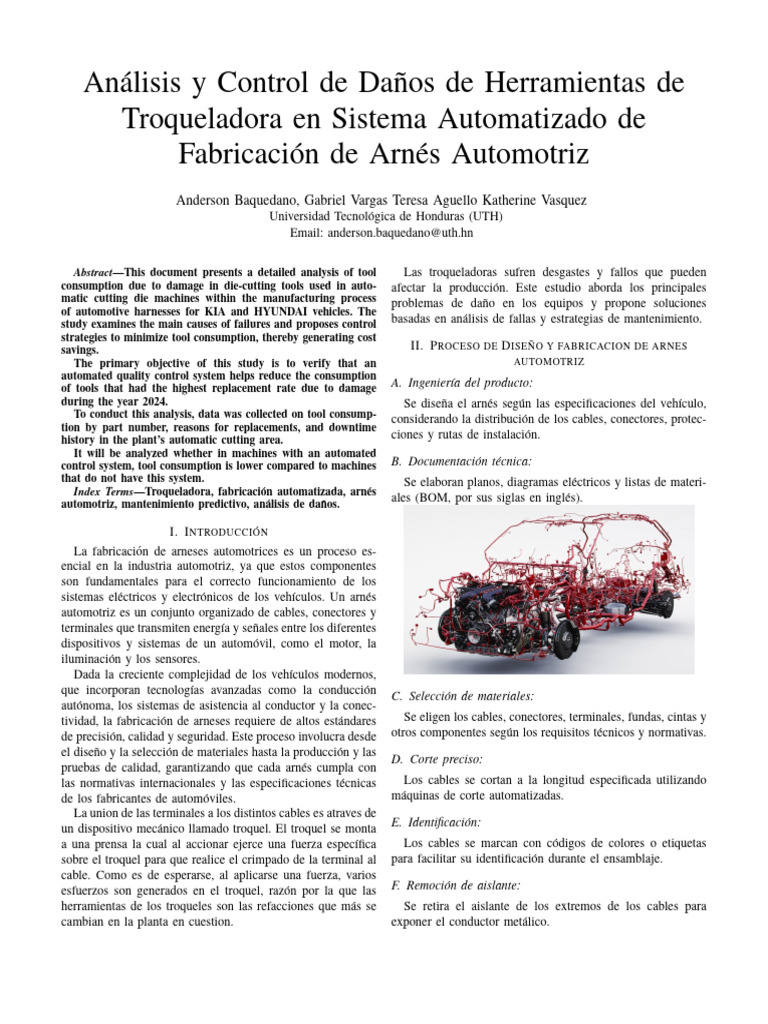 Verificación de Troqueles Automotrices | PDF | Conector eléctrico ...