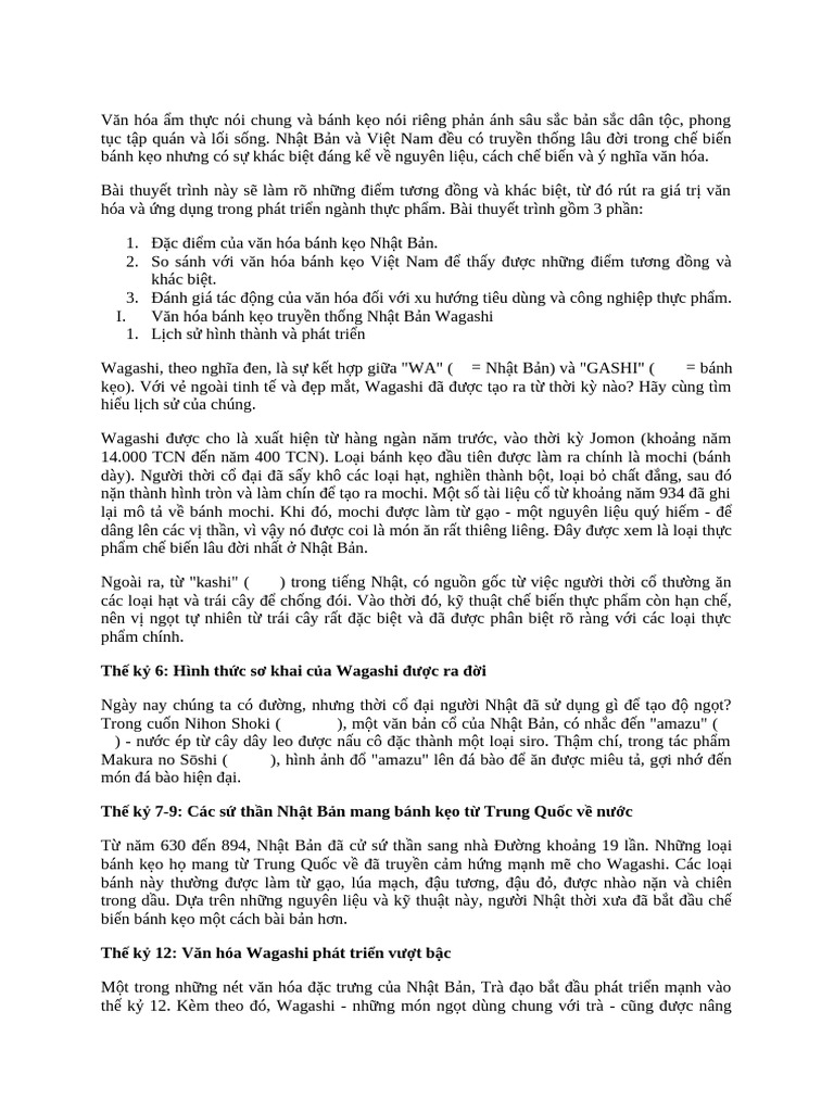 NBH Văn hóa Bánh kẹo Nhật | PDF