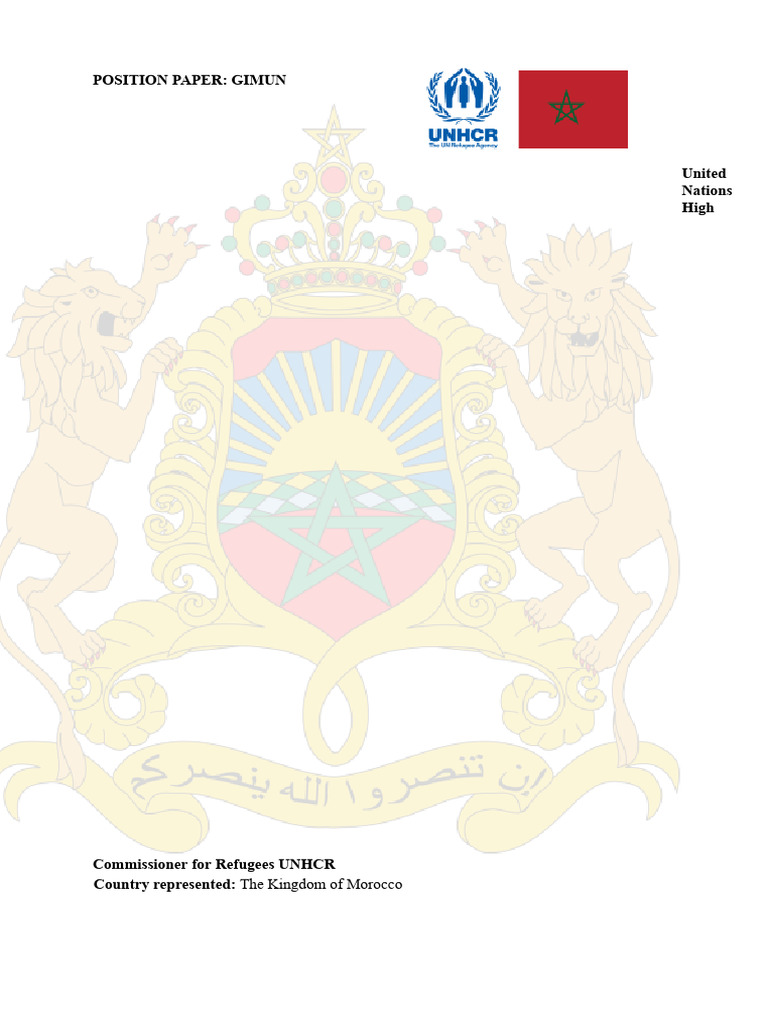 Position Paper - Morocco UNHCR | PDF | Refugee | United Nations High ...