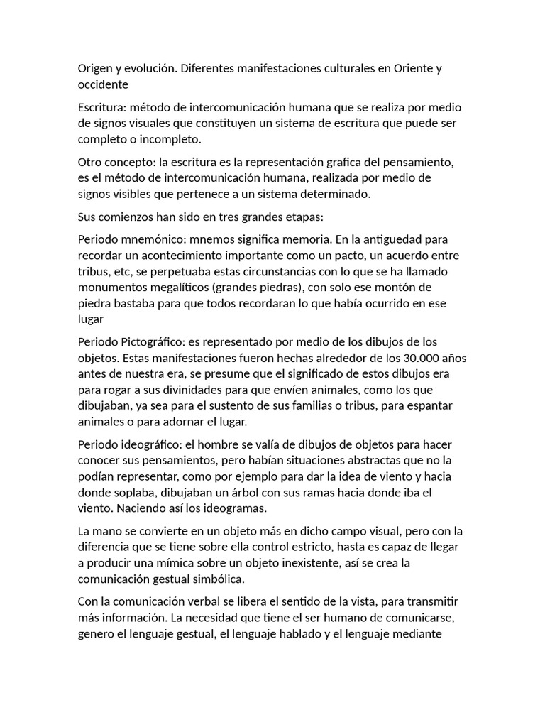 Docu 1 Resumen | PDF | Caracteres chinos | Jeroglíficos egipcios