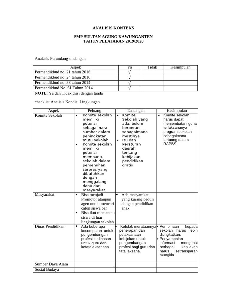 Analisis Konteks | PDF