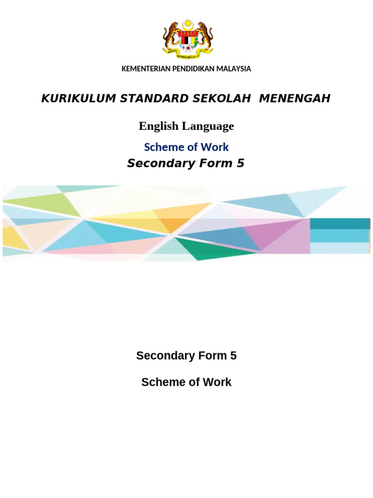 2024 SOW Form 5-Word | PDF | Teachers | Educational Assessment