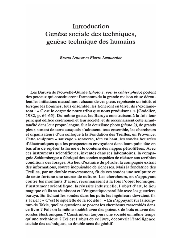 Introduction Latour&Lemonnier | PDF