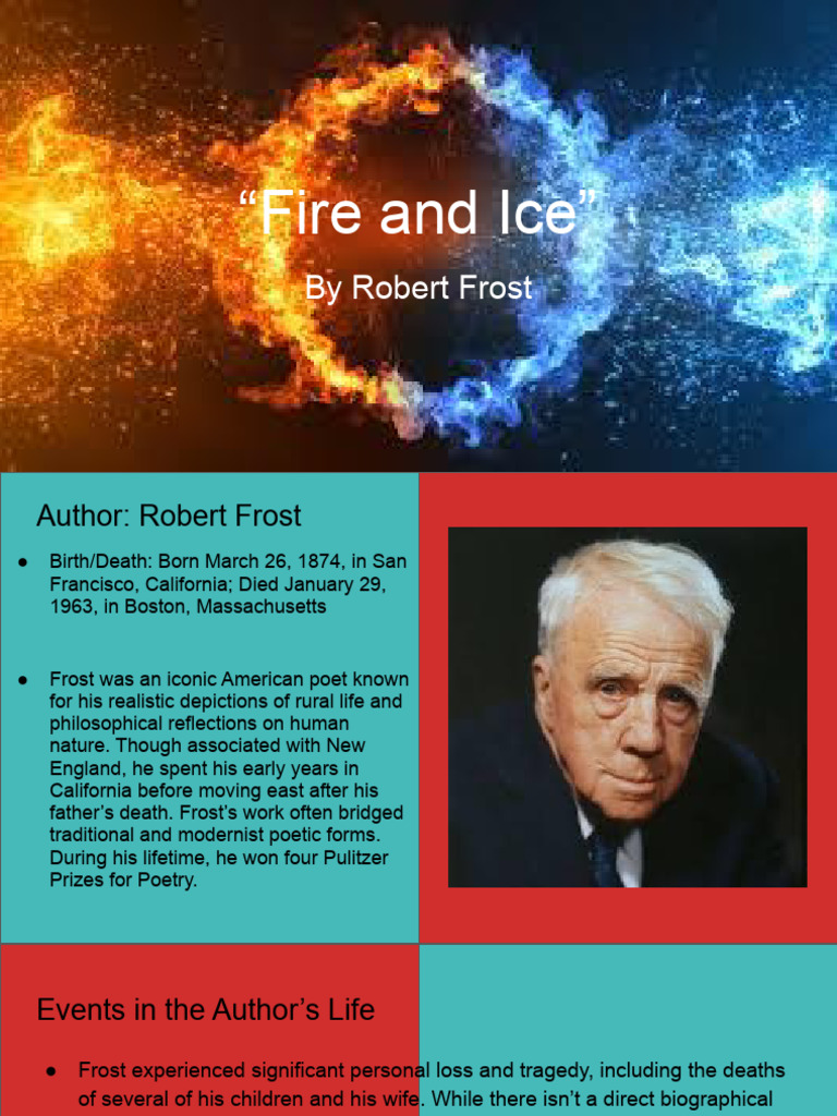 Robert Frost's "Fire and Ice" Analysis | PDF | Poetry
