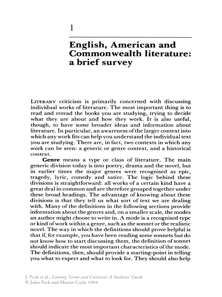 English, American & Commonwealth Literature | PDF | Genre | Beowulf