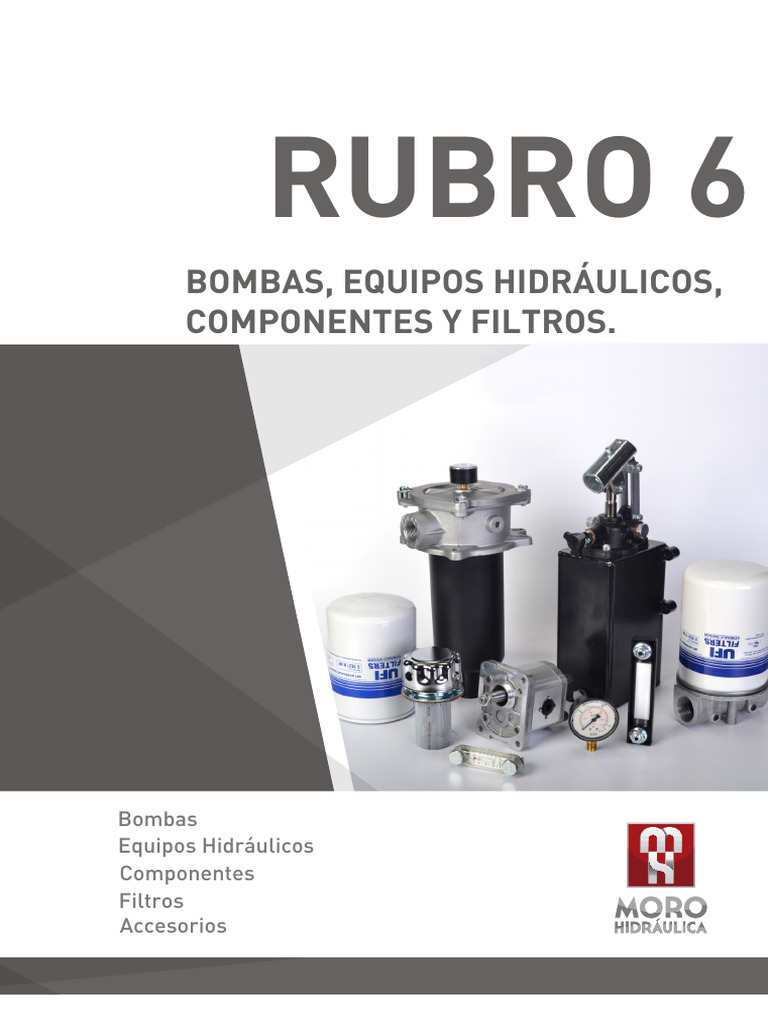 Bombas y Equipos Hidráulicos: Guía Completa | PDF | Engranaje | Filtración