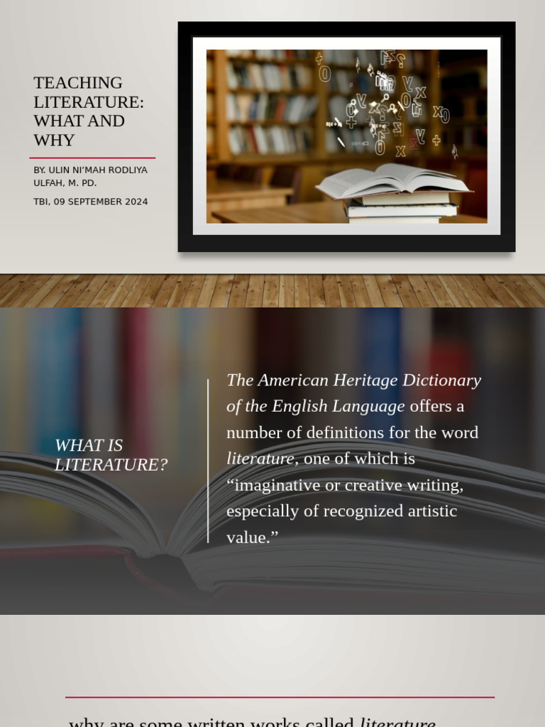 Understanding Literature: Definition & Value | PDF | Literary Criticism ...