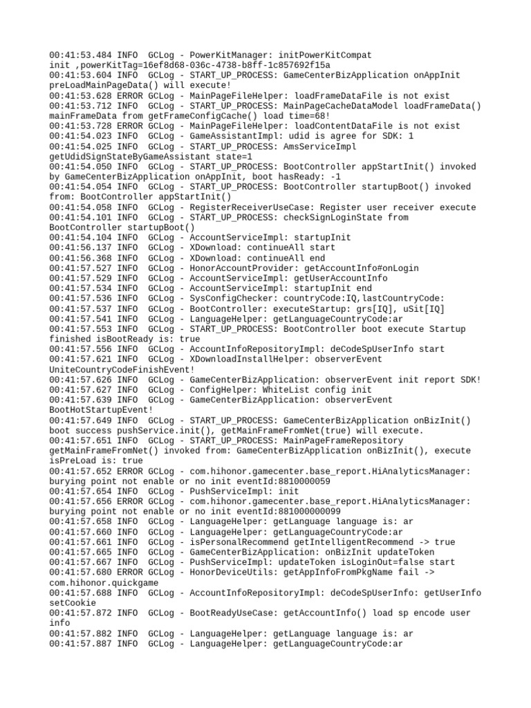 GameCenter Startup Log Analysis | PDF | World Wide Web Consortium Standards | Computer Networking