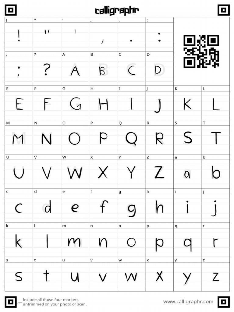 Calligraphr-Template 1 | PDF