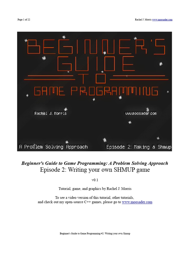 Writing Your Own SHMUP Game | PDF | Function (Mathematics) | C++