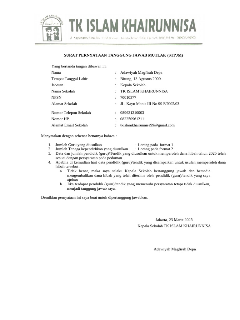 Form SPTJM 2025 | PDF