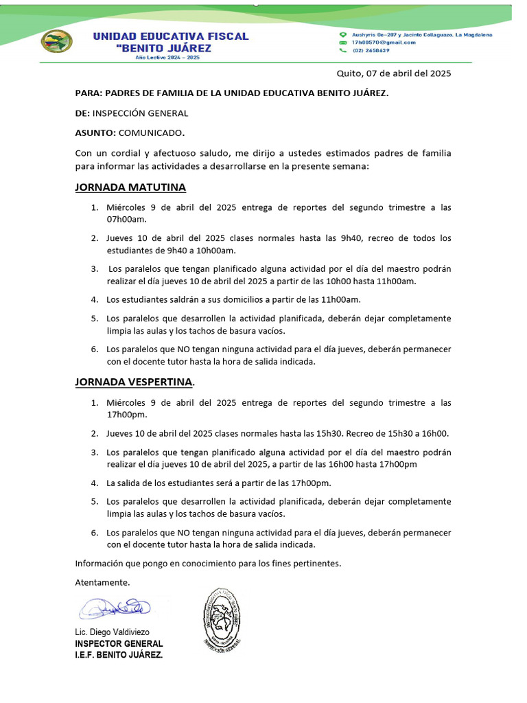 Comunicado 017 PPFF | PDF