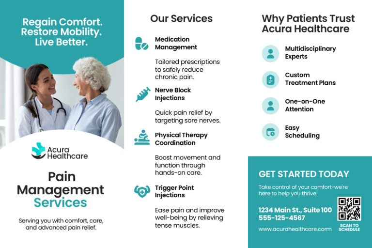 Pain Management Brochure - Acura Health Care | PDF