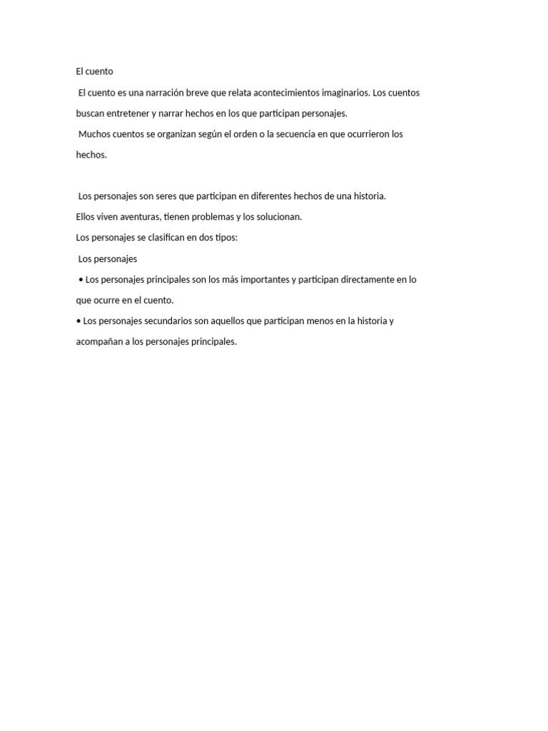 El Cuento | PDF