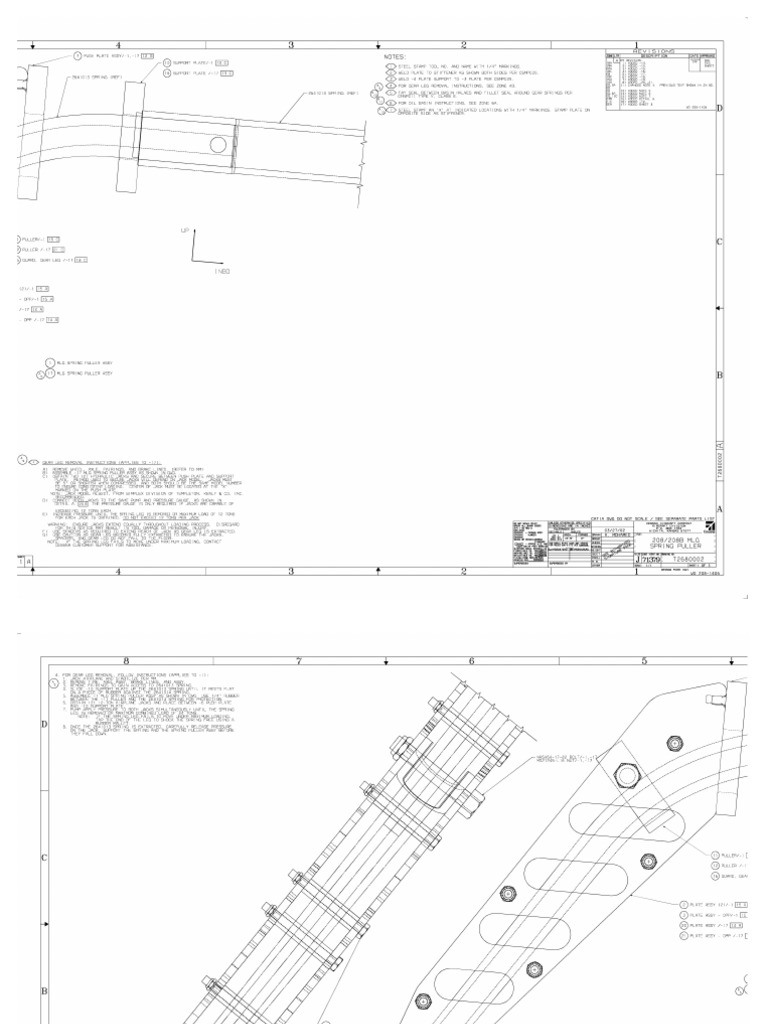 T2680002-17 MLG Spring Puller & Oil Basin Drawing Set | PDF | Metalworking