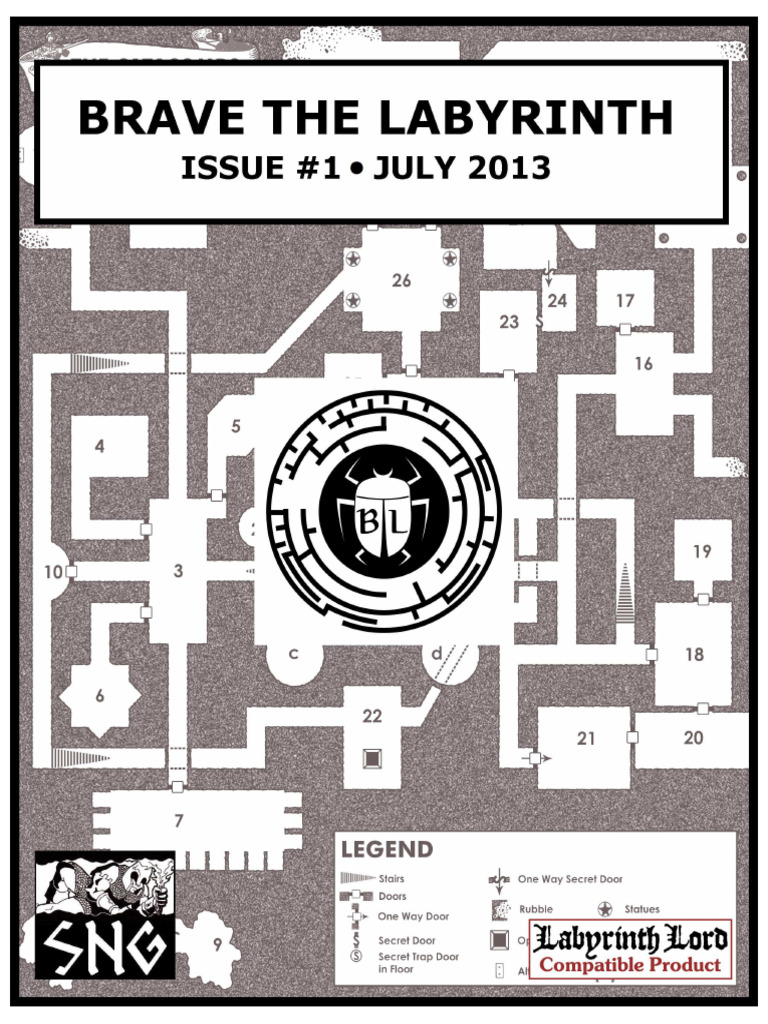 BTL001 Brave The Labyrinth Issue 1 PDF | PDF | Magician (Fantasy)