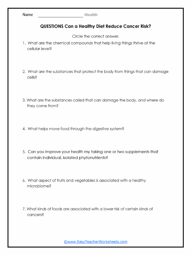 Healthy Diet-Reading-2 | PDF