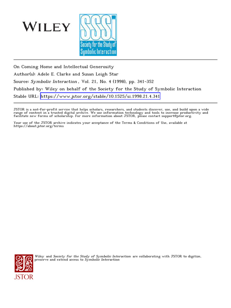 Clarke Starr Coming Home 1998 | PDF | Sociology | Liberal Arts Education