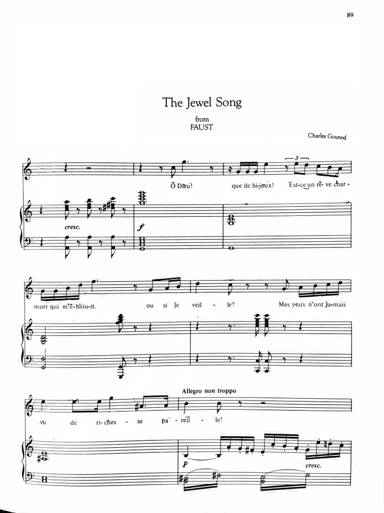 The Jewel Song | PDF