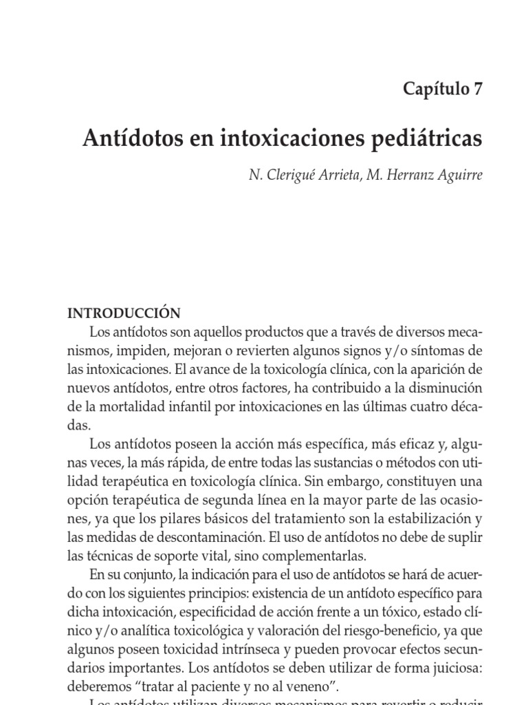 Intox pediátricas y antídotos | Naloxona | Drogas