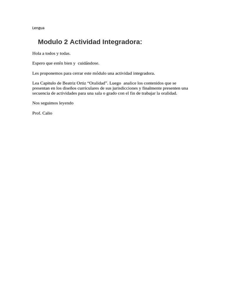Actividad de Integracion Modulo2 | PDF