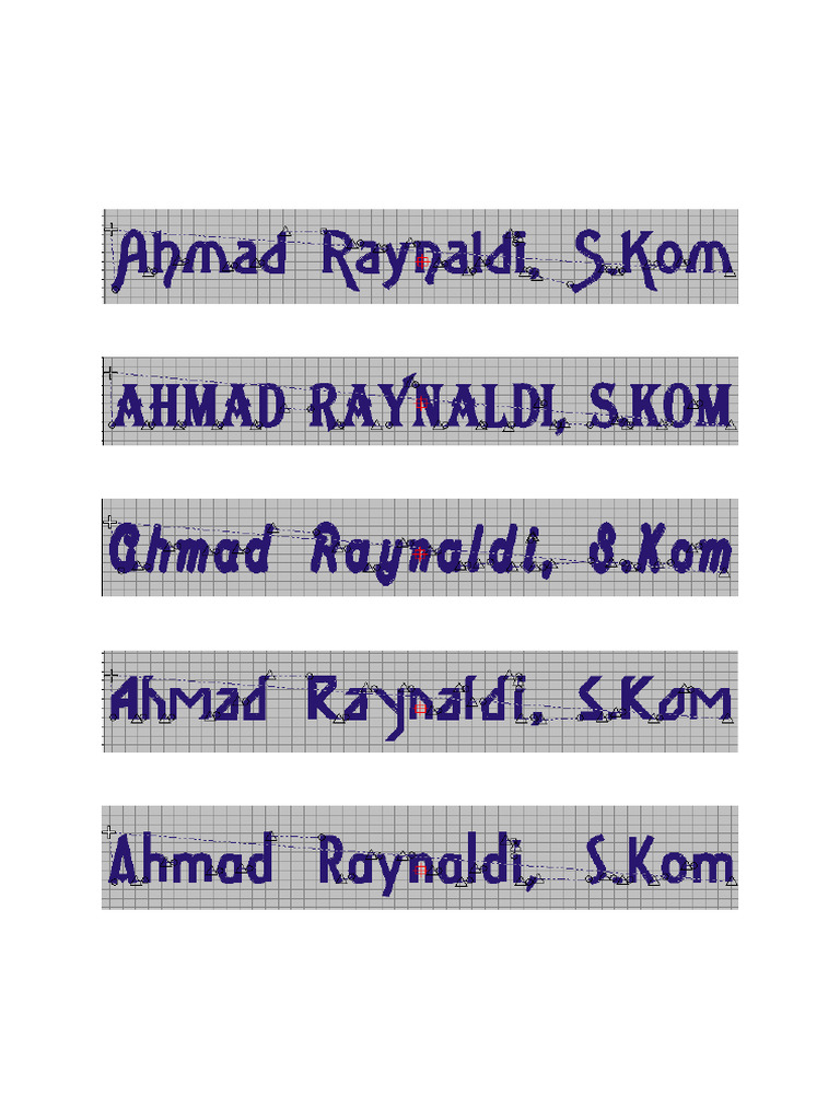 Font Pilihan untuk Selempang Wisuda | PDF