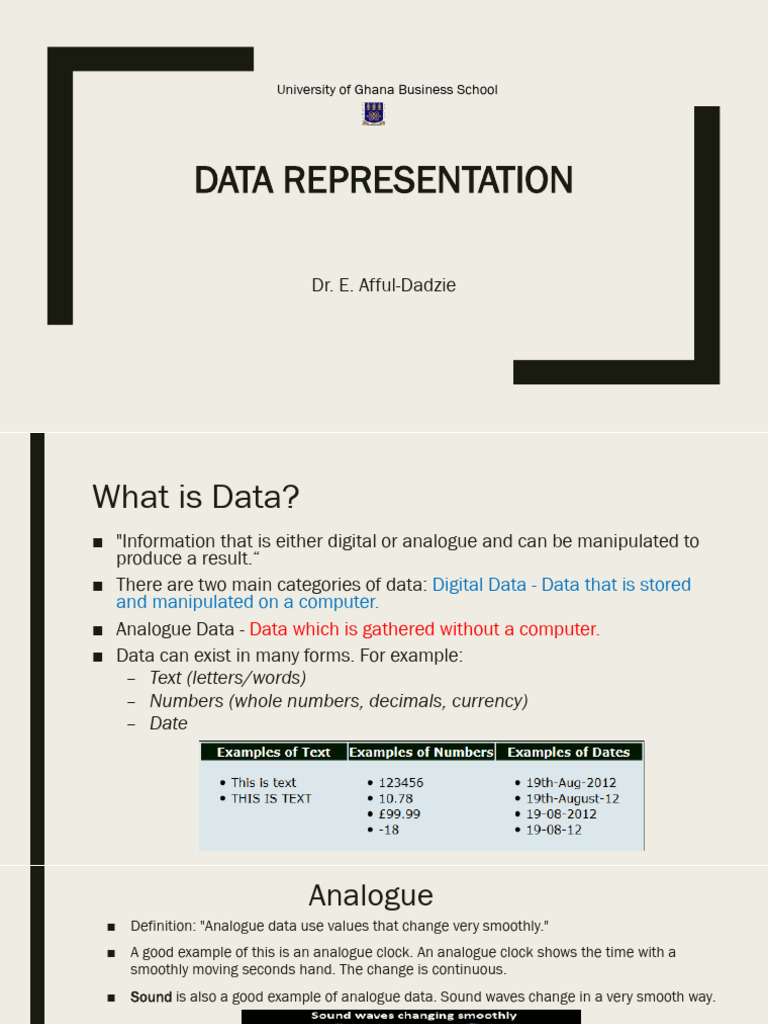 Data Representation Intro | PDF | Byte | Ascii