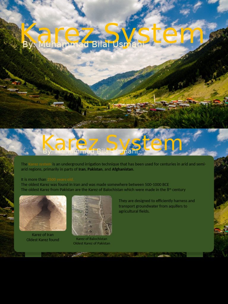 The Karez System | PDF | Environmental Engineering | Physical Geography