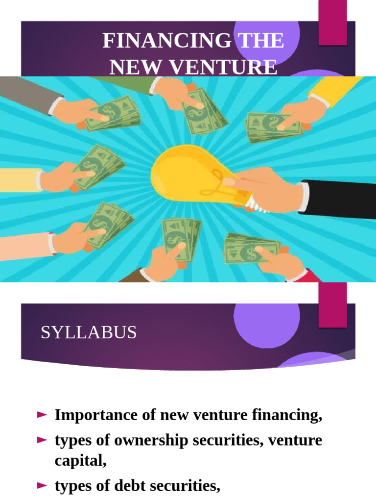 Unit 3 - Financing TH New Venture | PDF | Stocks | Convertible Bond