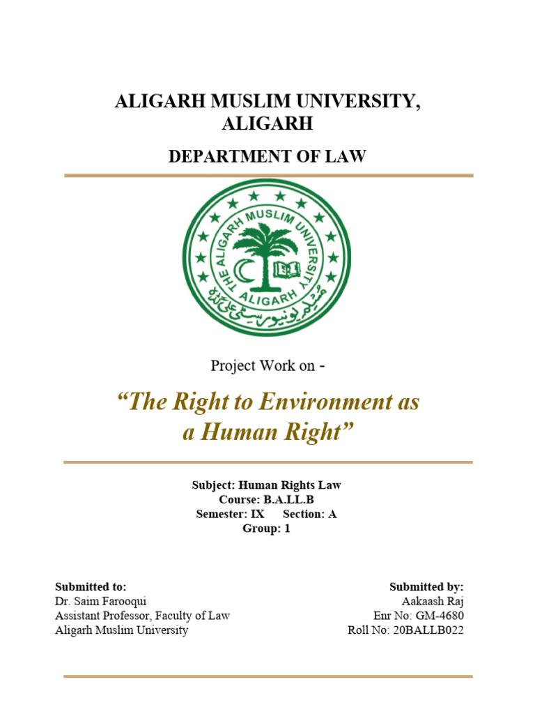 20BALLB022 (Research Paper) (Human Rights Law) | PDF | Electronic Waste ...