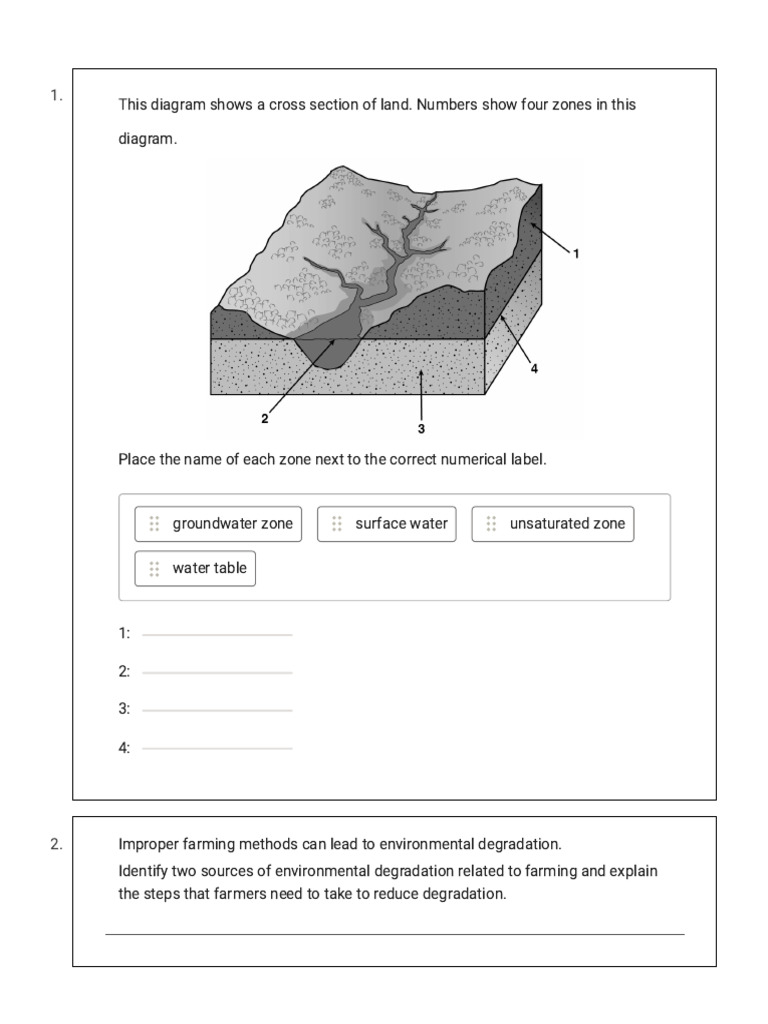 5th Six Weeks Assessment - 7th Grade Science Mock Test - 7.10b and 7.11 ...
