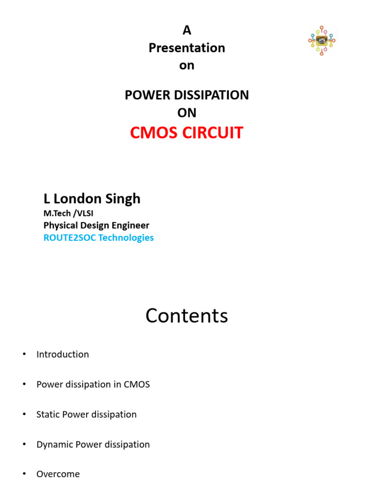 Power Dessipation in CMOS | PDF | Cmos | Logic Gate