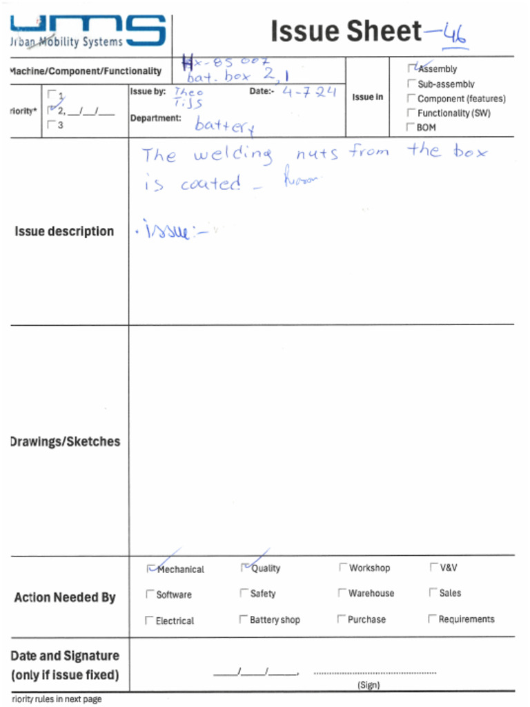 Issue Sheet - 46 | PDF
