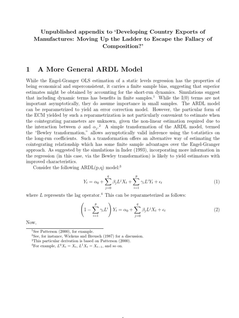 ARDL | PDF | Econometrics | Regression Analysis