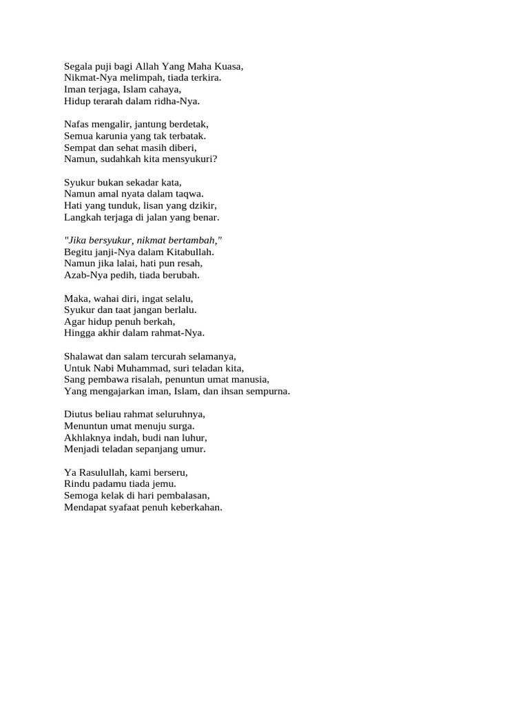 Syukur dan Taqwa di Bulan Ramadhan | PDF