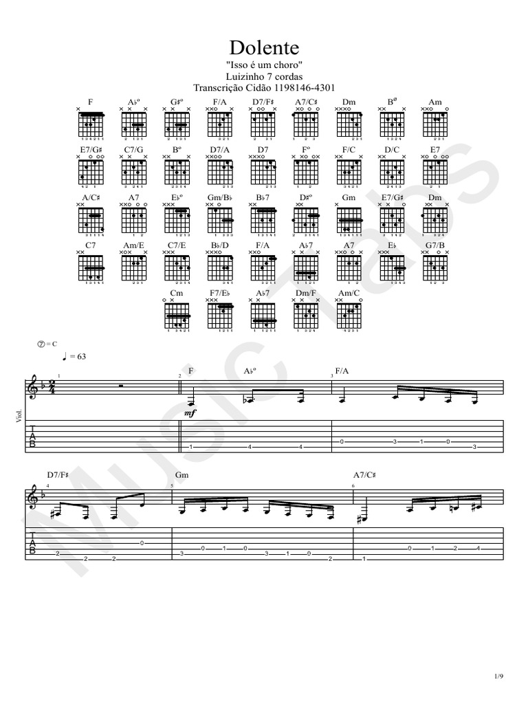 Dolente - Luizinho 7 Cordas | PDF