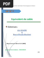 TP Equivalent de Sable | PDF