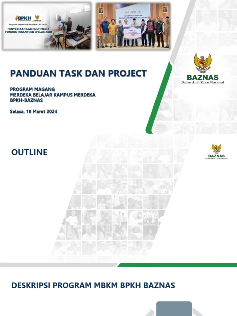 Panduan Task Dan Project Program Magang MBKM BPKH-BAZNAS | PDF