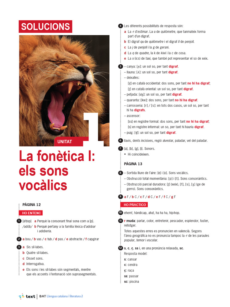 Solucions Exercicis Unitat 1 | PDF