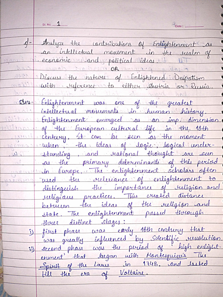 Enlightenment in Europe | PDF