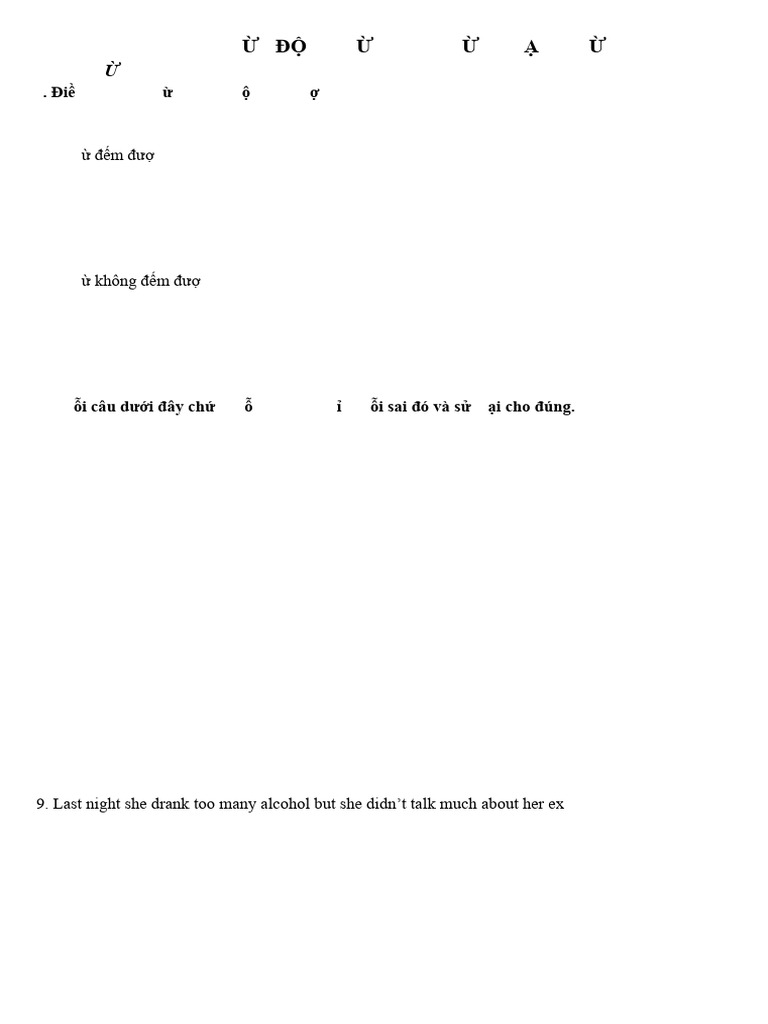 Danh T - Đ NG T - Tính T - TR NG T | PDF