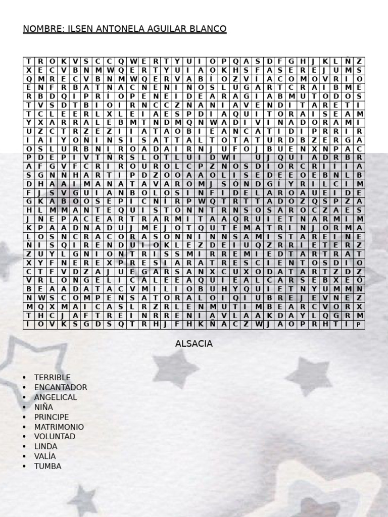 Sopa de Letras Lenguaje | PDF