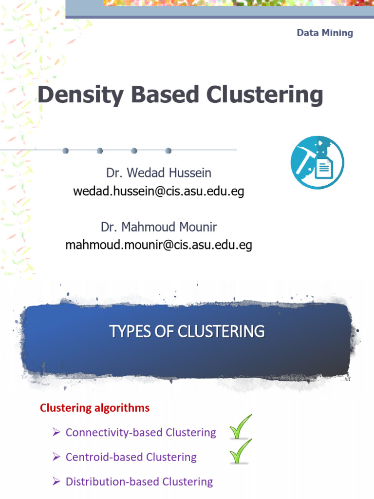 DM Lect 8 - Clustering - DBSCAN | PDF | Cluster Analysis | Algorithms And Data Structures