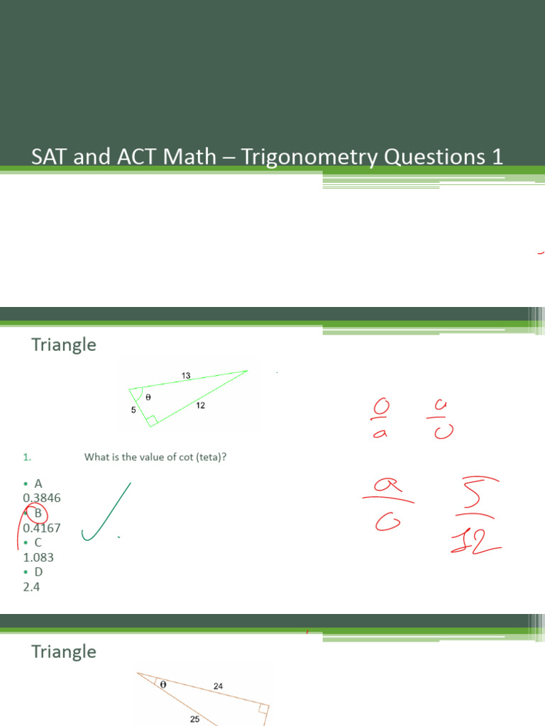 Trigonometry Questions 1 | PDF | Trigonometry | Flag