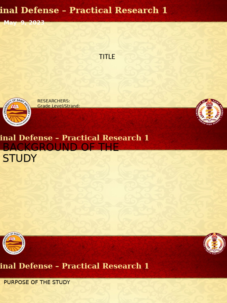 Template Research Final Defense 1 | PDF